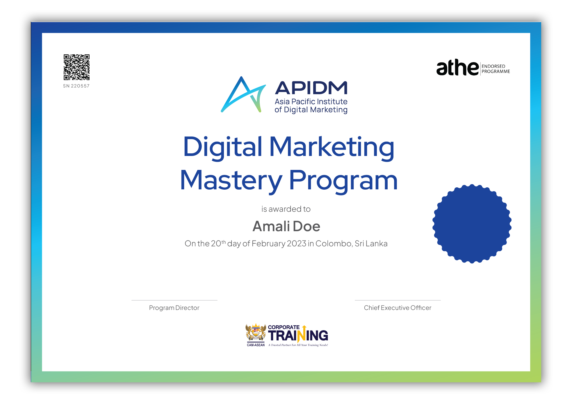 Digital Marketing Mastery Program(Cambodia) - APIDM